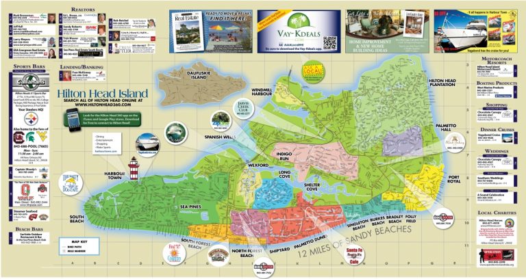 Hilton Head Island Map – Hilton Head Hotels